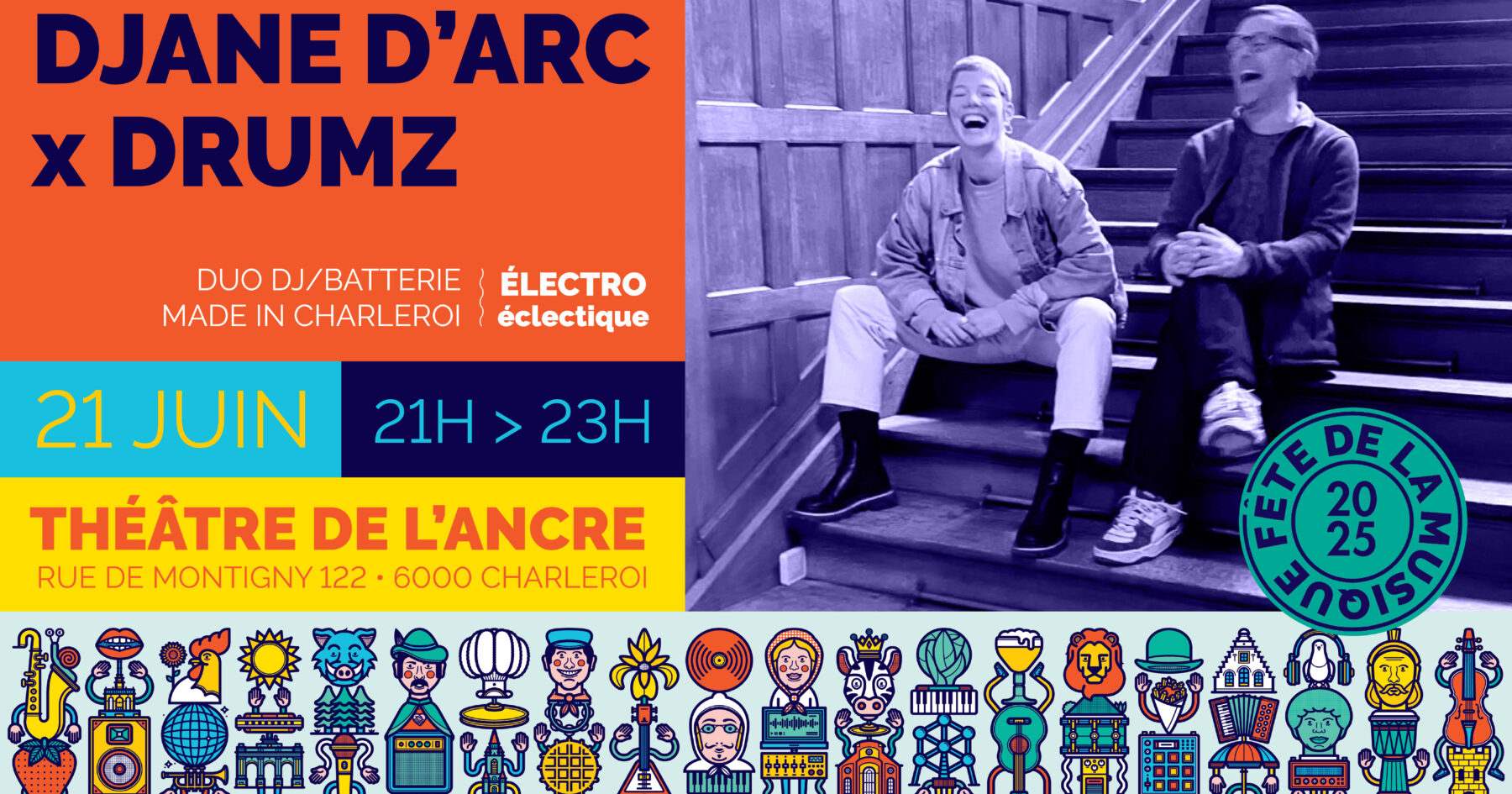 DJANE D’ARC x DRUMZ : Fête de la Musique à L'Ancre ! | L’Ancre